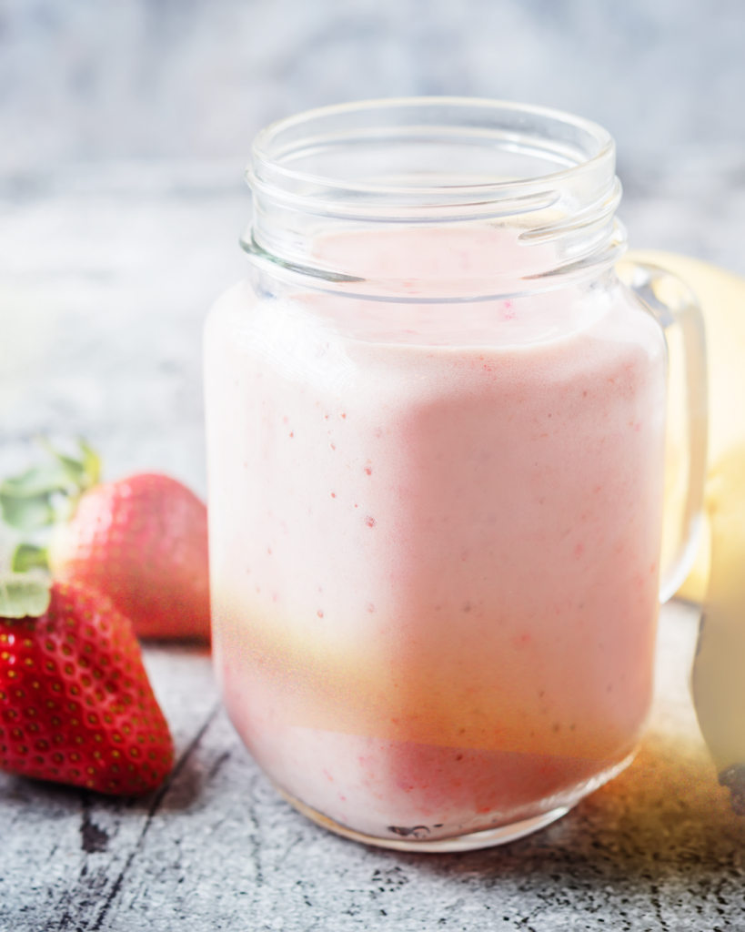 Protein Power Strawberry Banana Shake - nutraMetrix Blog